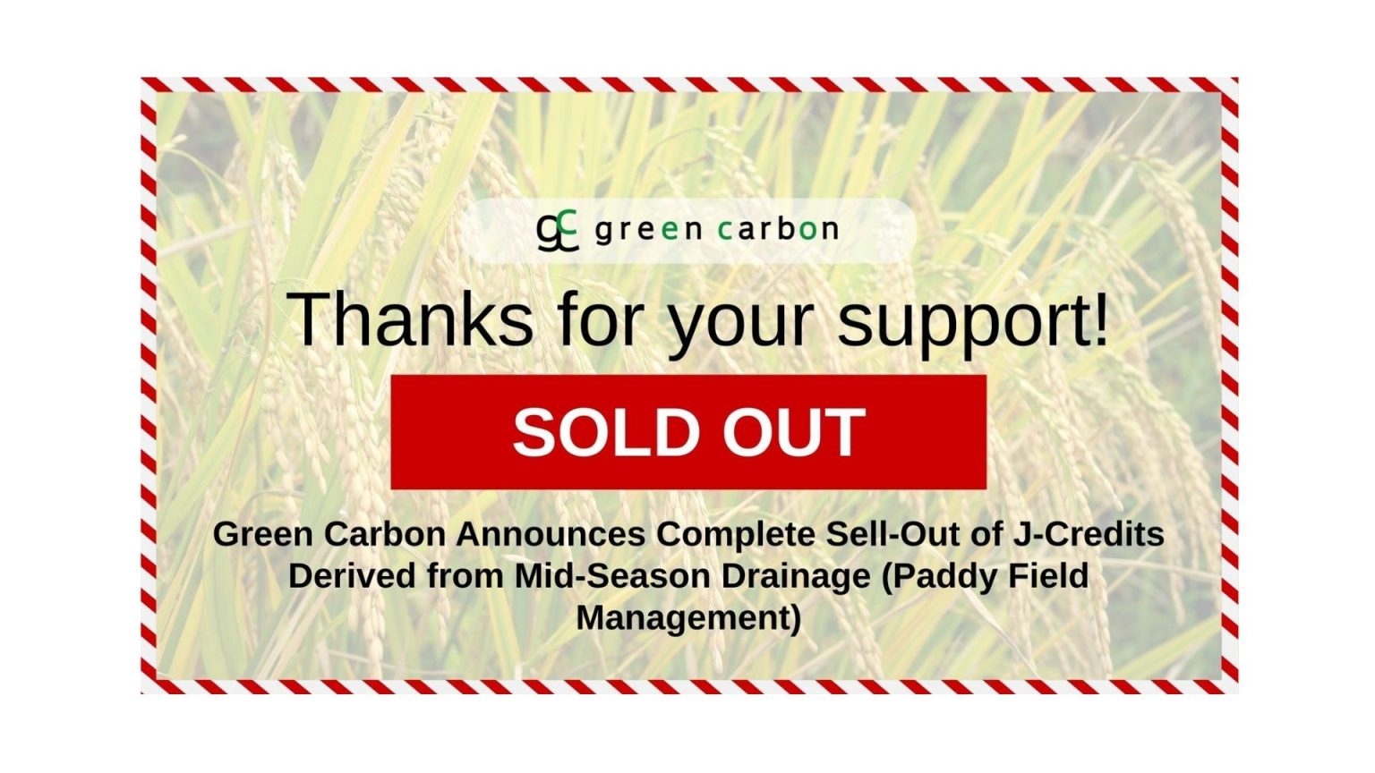 Green Carbon Announces Complete Sell-Out of J-Credits Derived from Mid ...